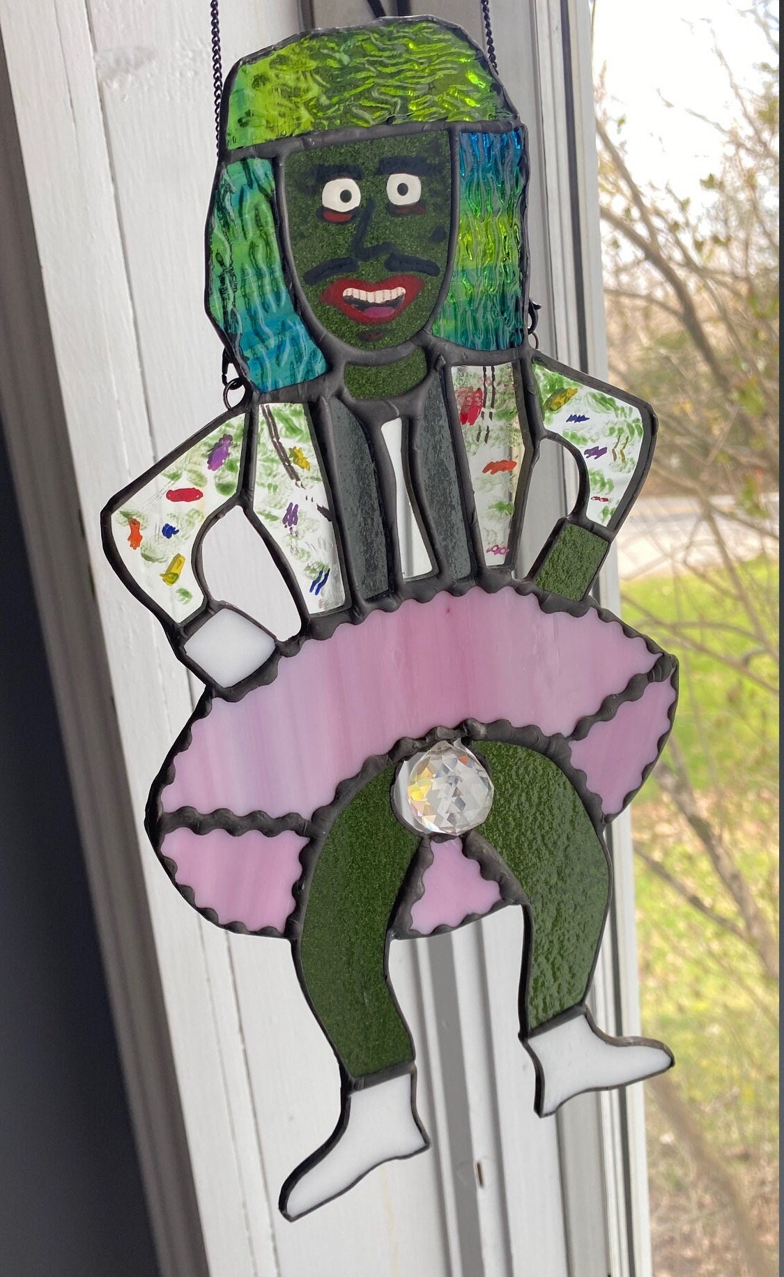 Old Gregg Stained Glass Window Catcher - Etsy