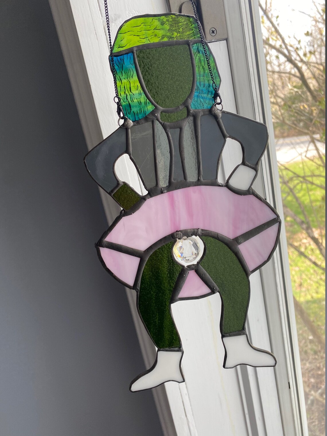 Old Gregg Stained Glass Window Catcher - Etsy