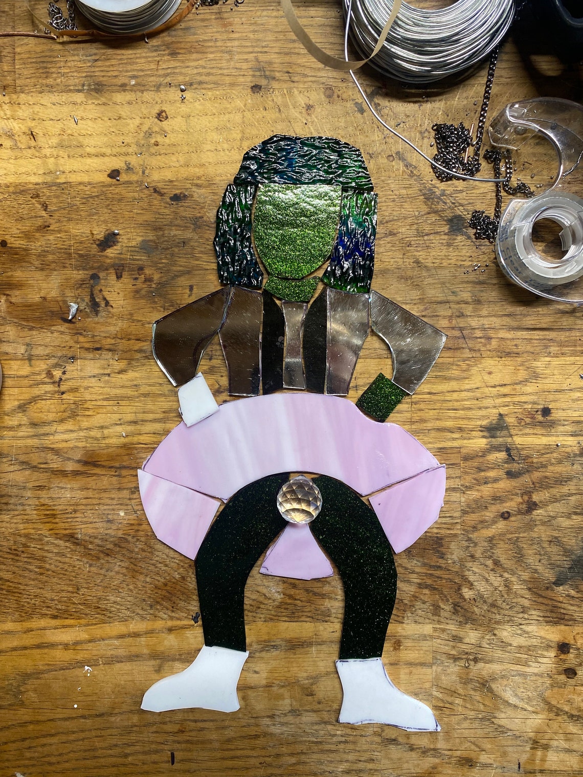 TEMPLATE Old Gregg Stained Glass TEMPLATE - Etsy
