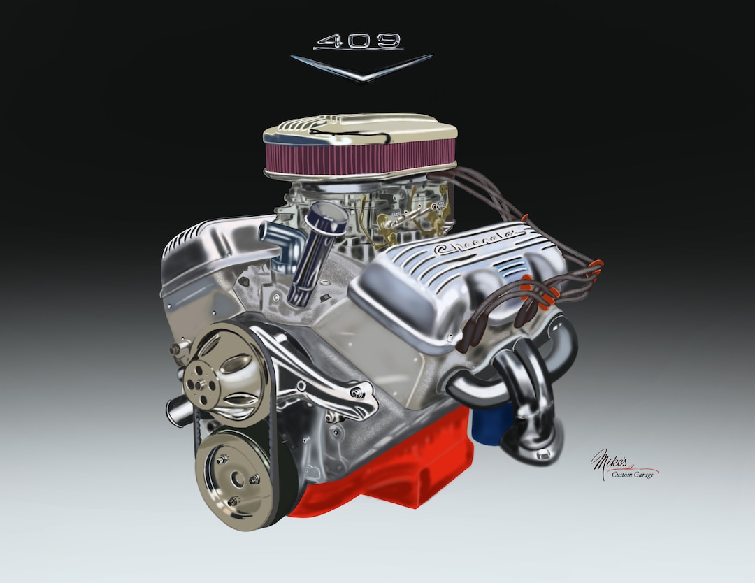 Chevrolet 409 Engine (digital Download Only) - Etsy