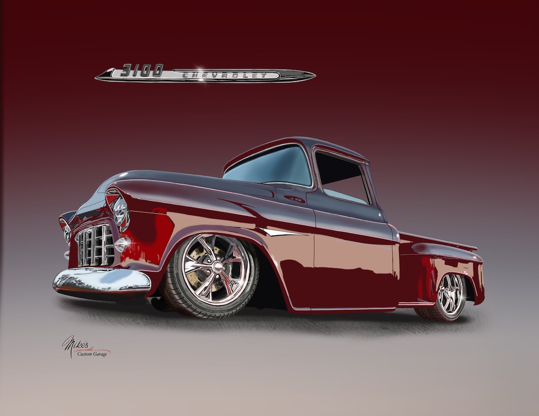 Custom 55 Chevy Truck digital Download Only - Etsy