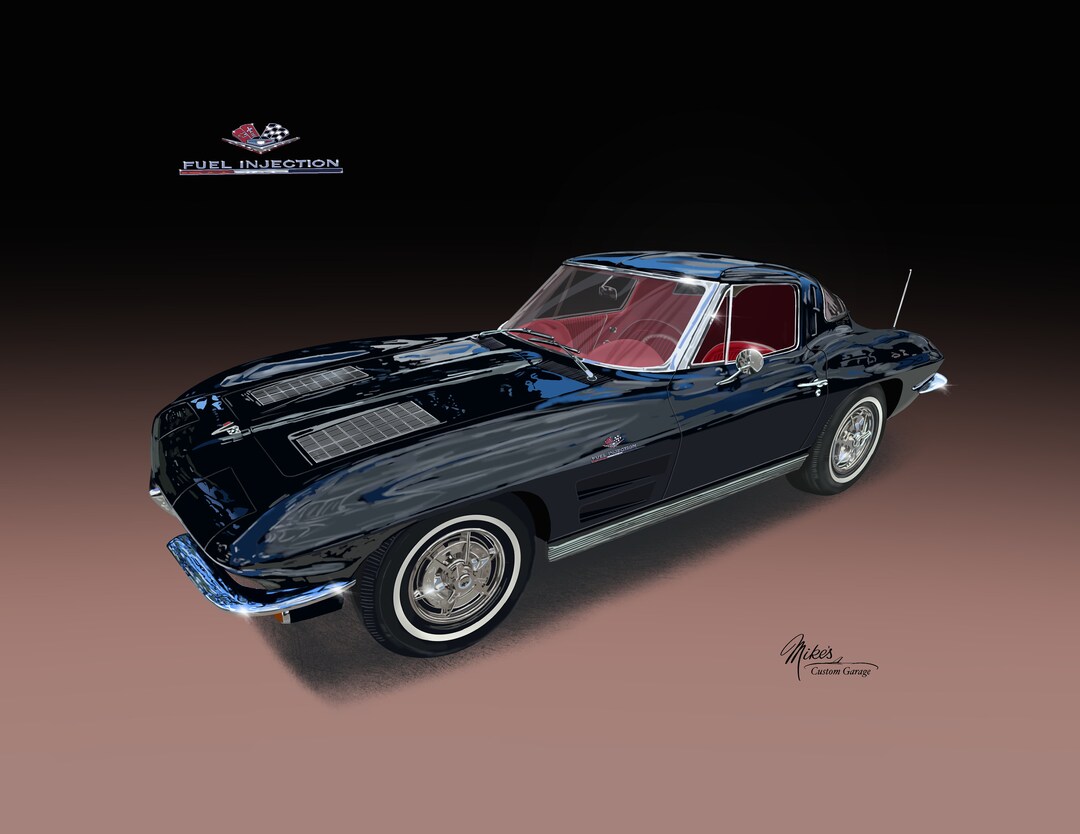 63 Split Window Corvette (digital Download Only) - Etsy