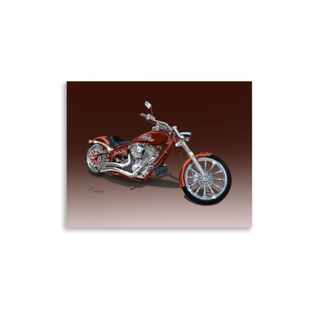 Big Dog Motorcycle Print - Etsy