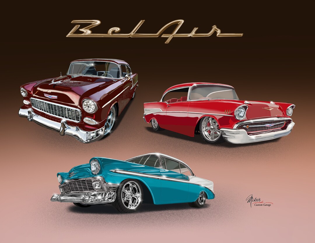 Tri-five Chevy Belair digital Download Only - Etsy