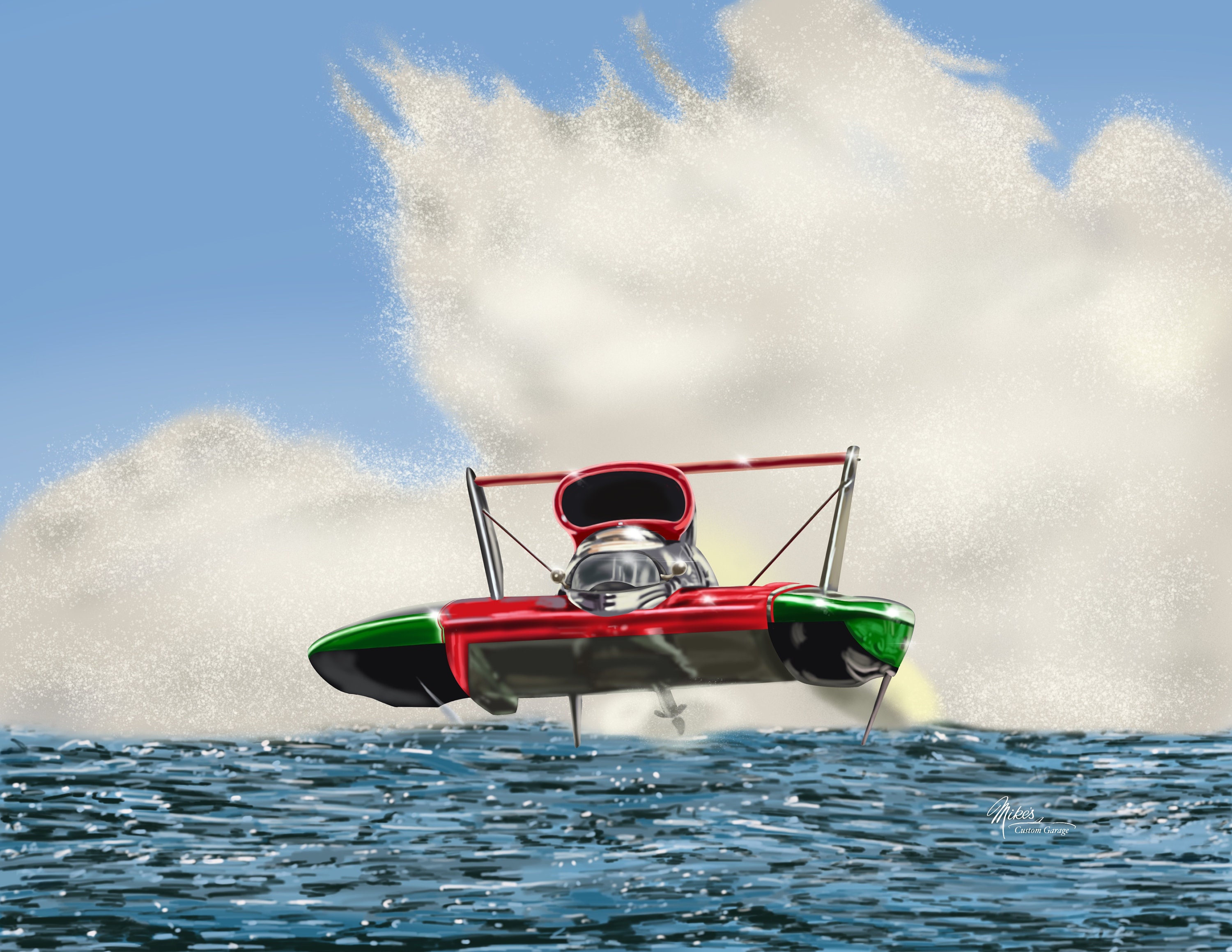 Hydroplane Race Boat digital Download Only - Etsy