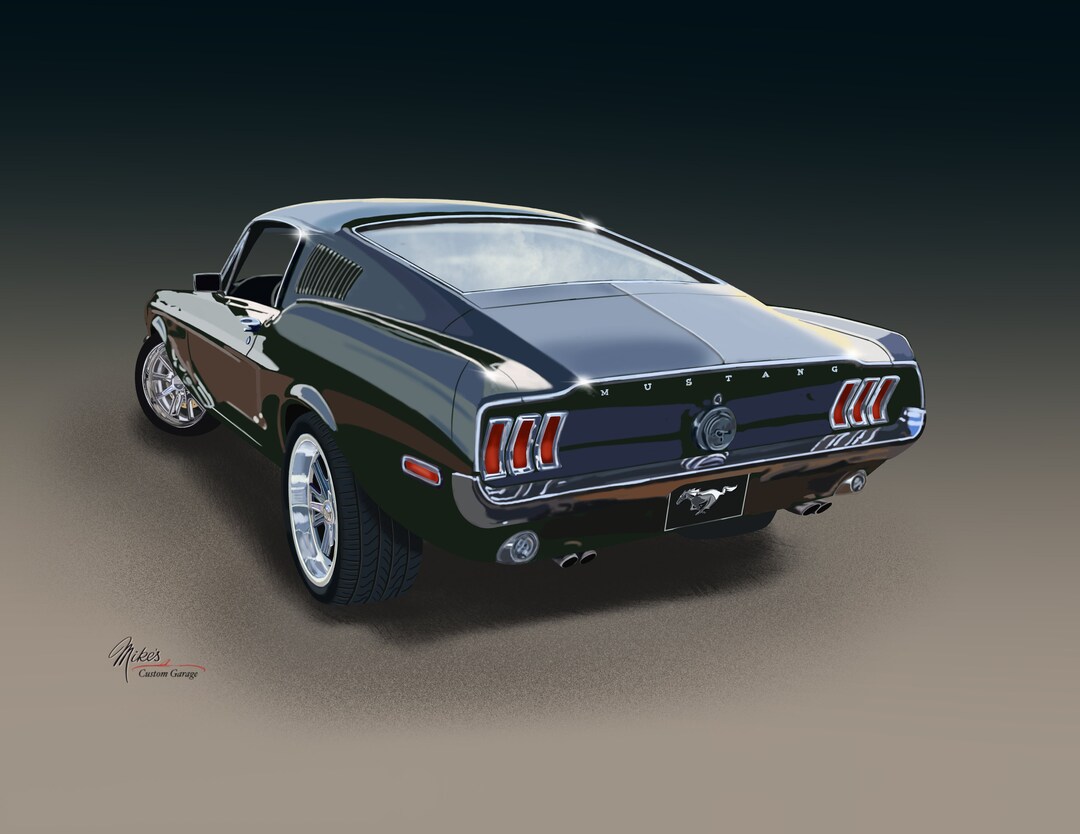 68 Mustang GT (digital Download Only) - Etsy