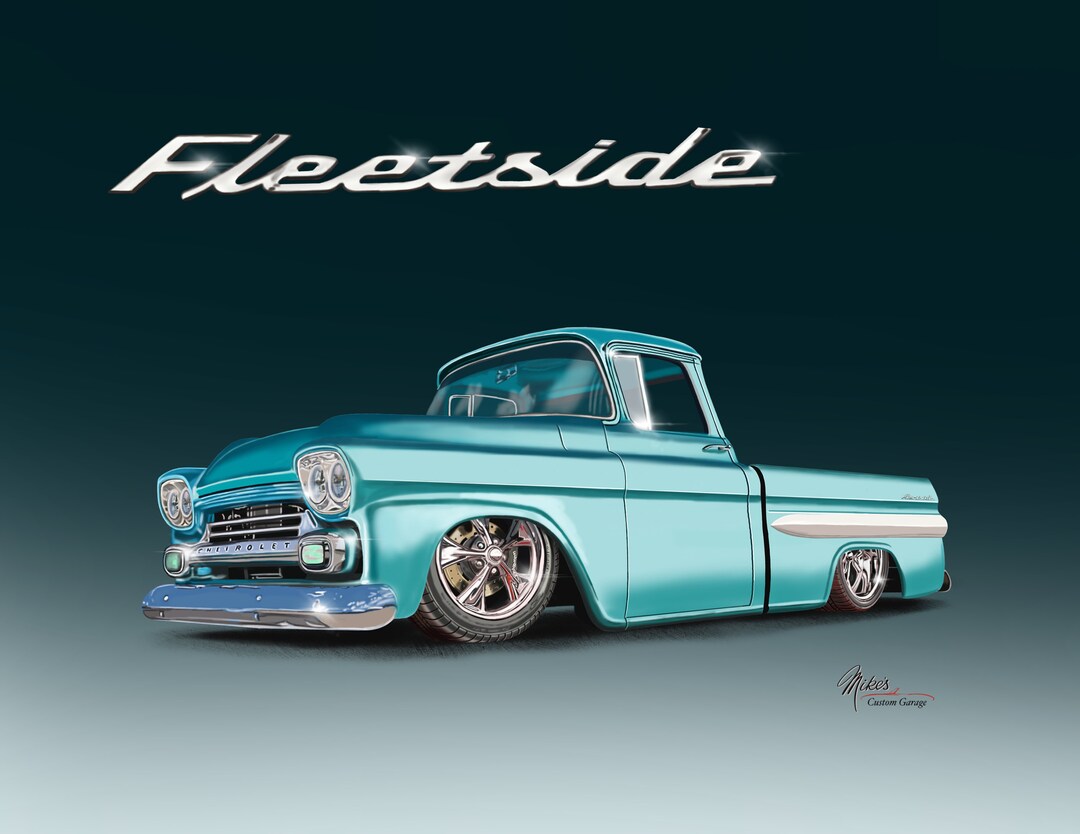 58 Chevy Fleetside Truck digital Download Only - Etsy
