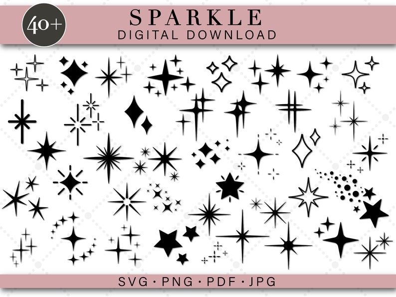 Sparkle SVG Sparkle Bundle SVG Sparkle Cut Files Sparkle - Etsy