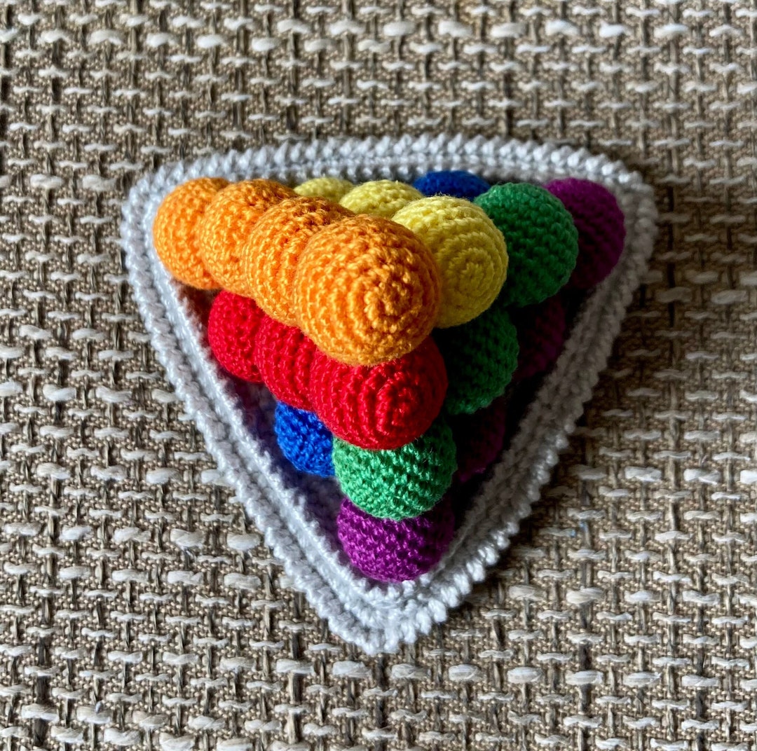 Montessori Inspired Crochet Rainbow Developmental Toys for Kids Ball ...