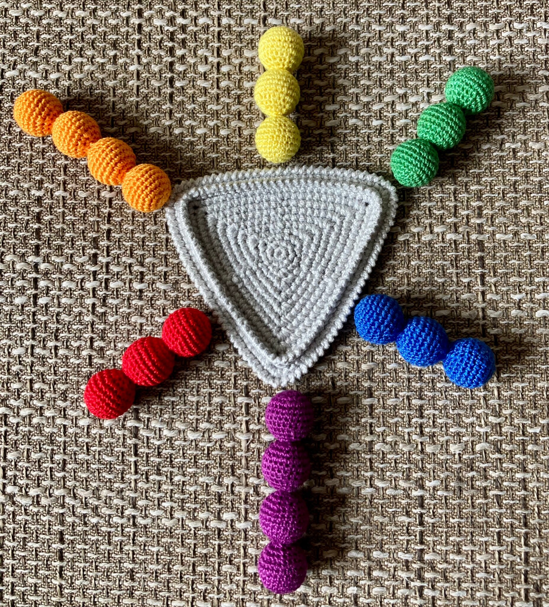 Montessori Inspired Crochet Rainbow Developmental Toys for Kids Ball ...