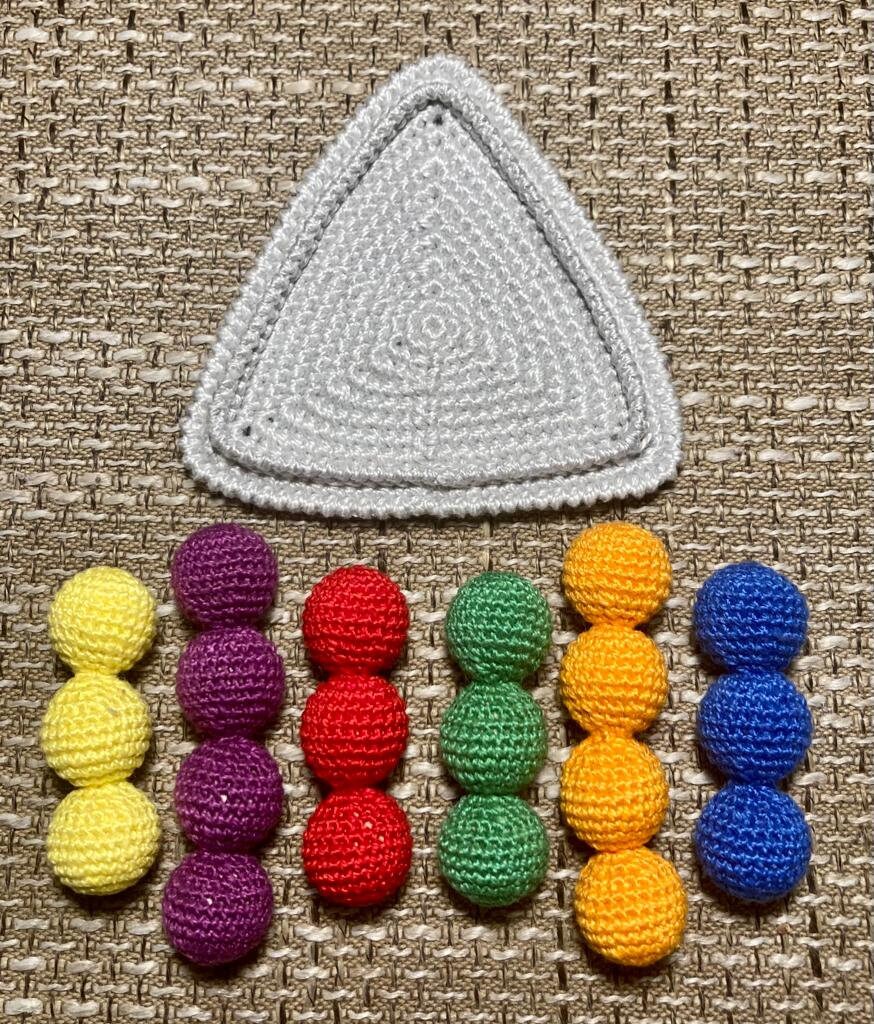 Montessori Inspired Crochet Rainbow Developmental Toys for Kids Ball ...