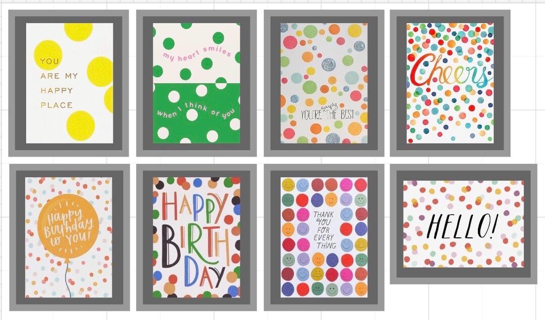 Assorted “POLKA DOT COLLECTION” Note Cards - Etsy
