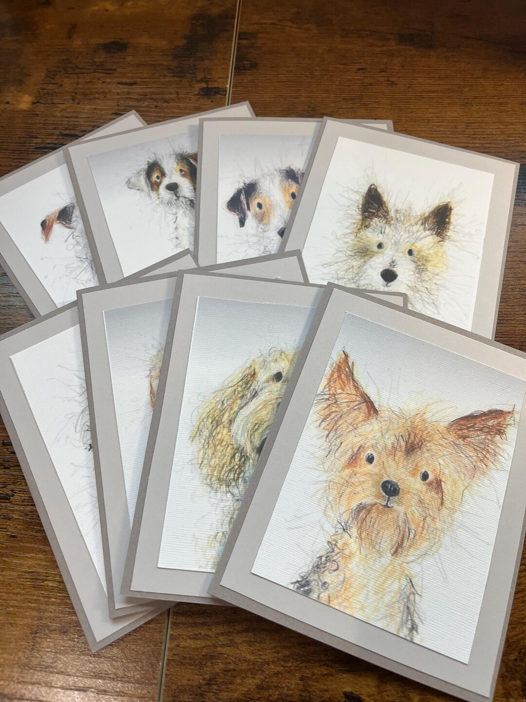 Scribble Dogs (8 Assorted Cards) - Etsy