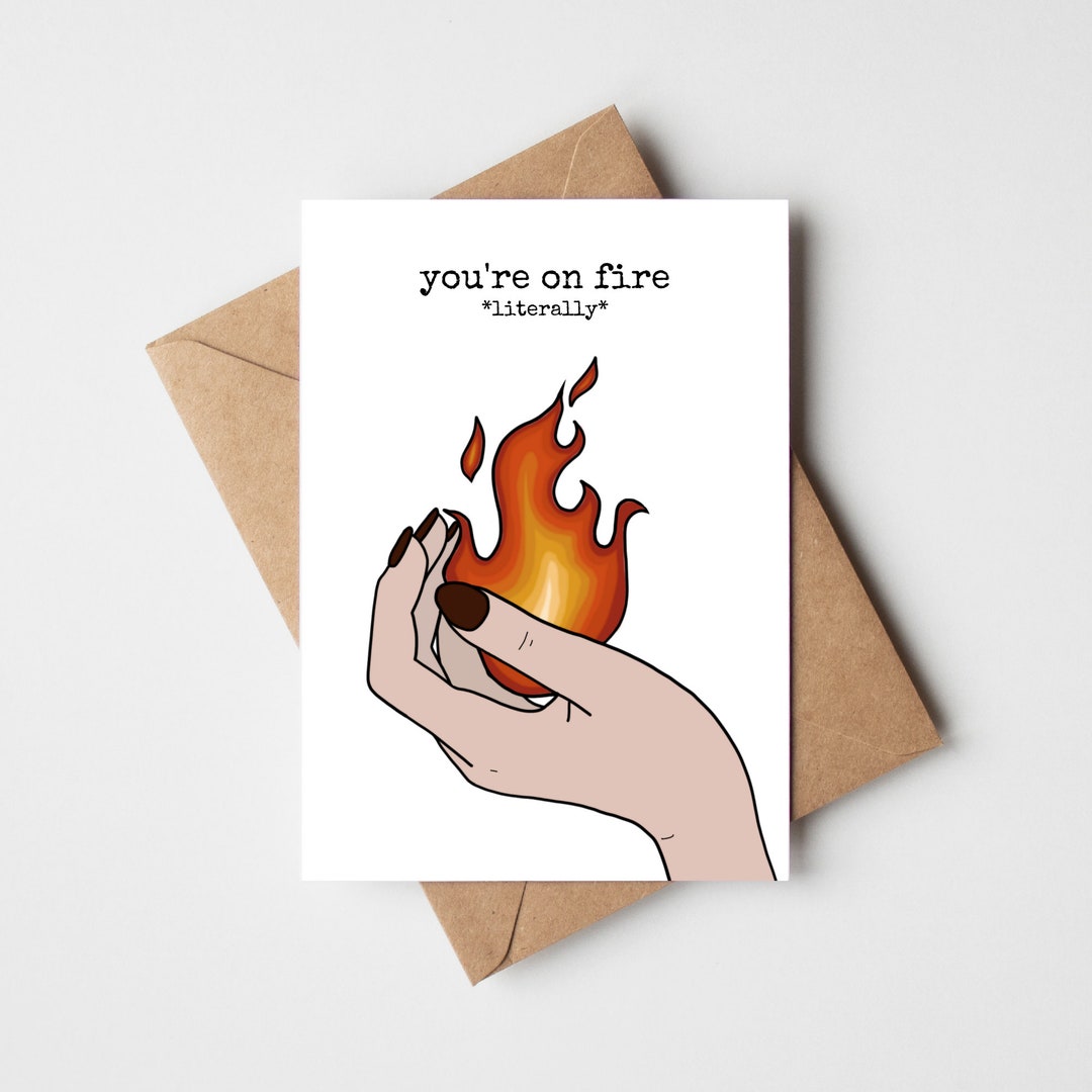 You're on Fire Card, Just Because Card, Bibliophile Card, Book Love ...