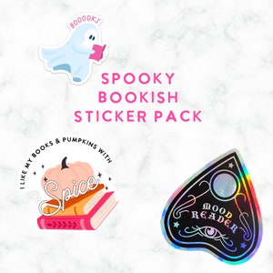 Spooky Bookish Fall & Halloween Stickers | Pumpkin Spice | Ghost ...