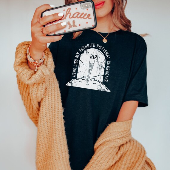 RIP Favorite Fictional Character Mourning the Bookish Loss - Etsy