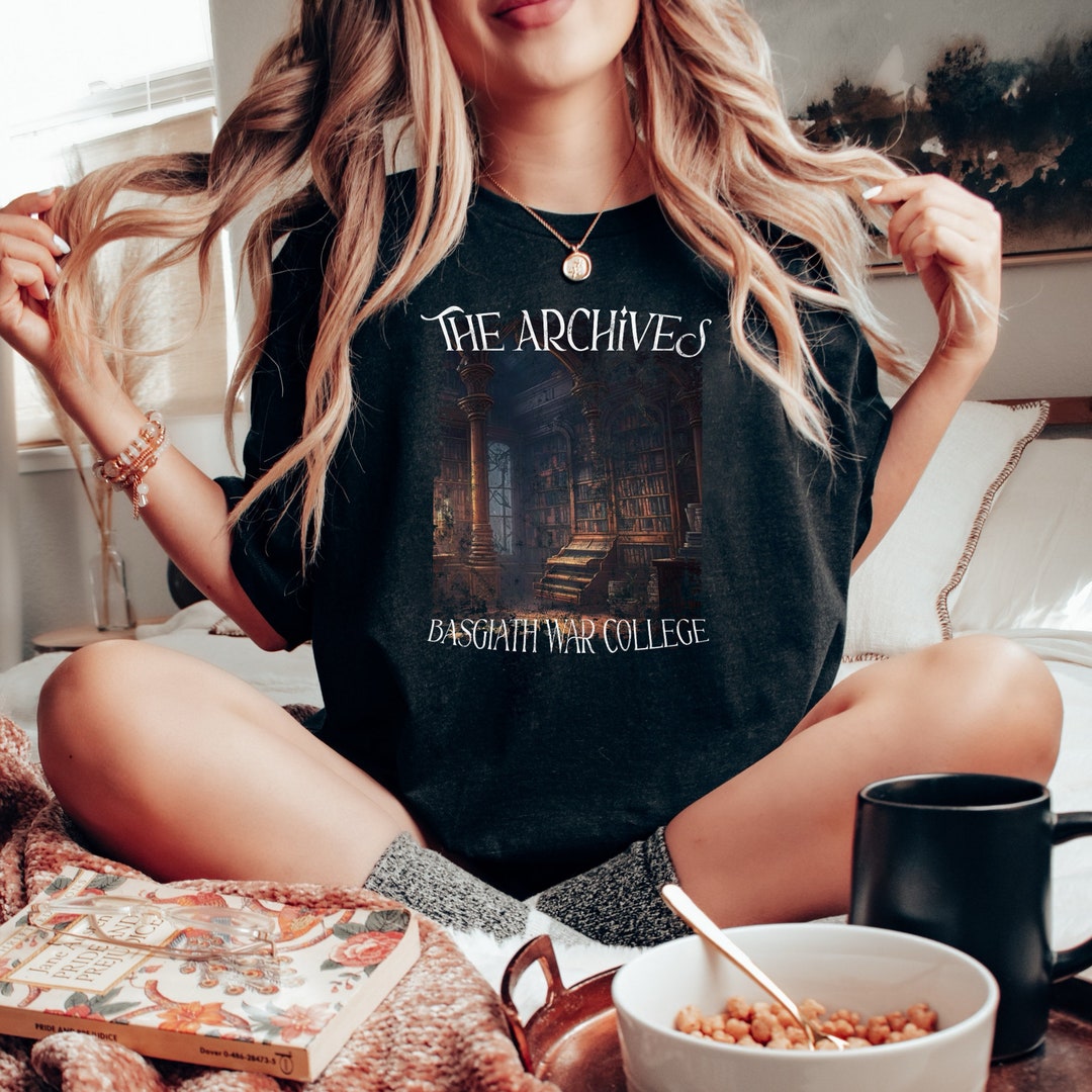 The Archives Basgiath War College Distressed T-shirt | Rebecca Yarros ...