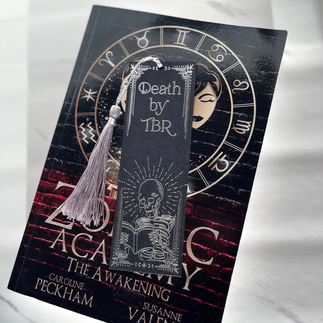 Death by TBR Holographic Bookmark Licensed Merch Bookmark - Etsy