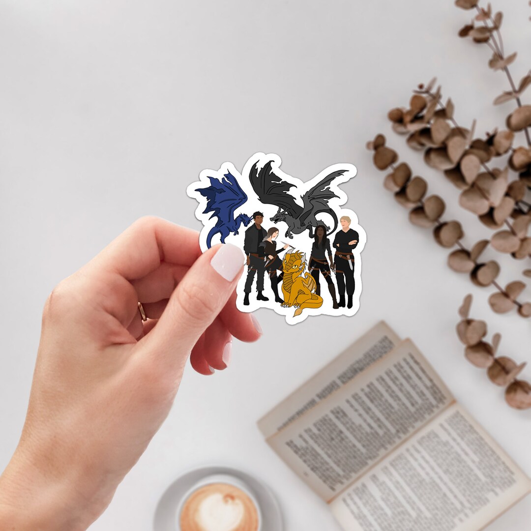 Fourth Wing Gang Sticker | Violet Sorrengain Xaden Riorsen Andarna ...