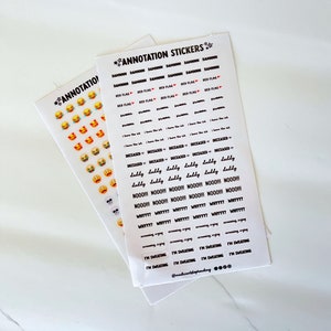 Book Annotation Sticker Sheets | Annotating Books | Annotate | Spicy ...