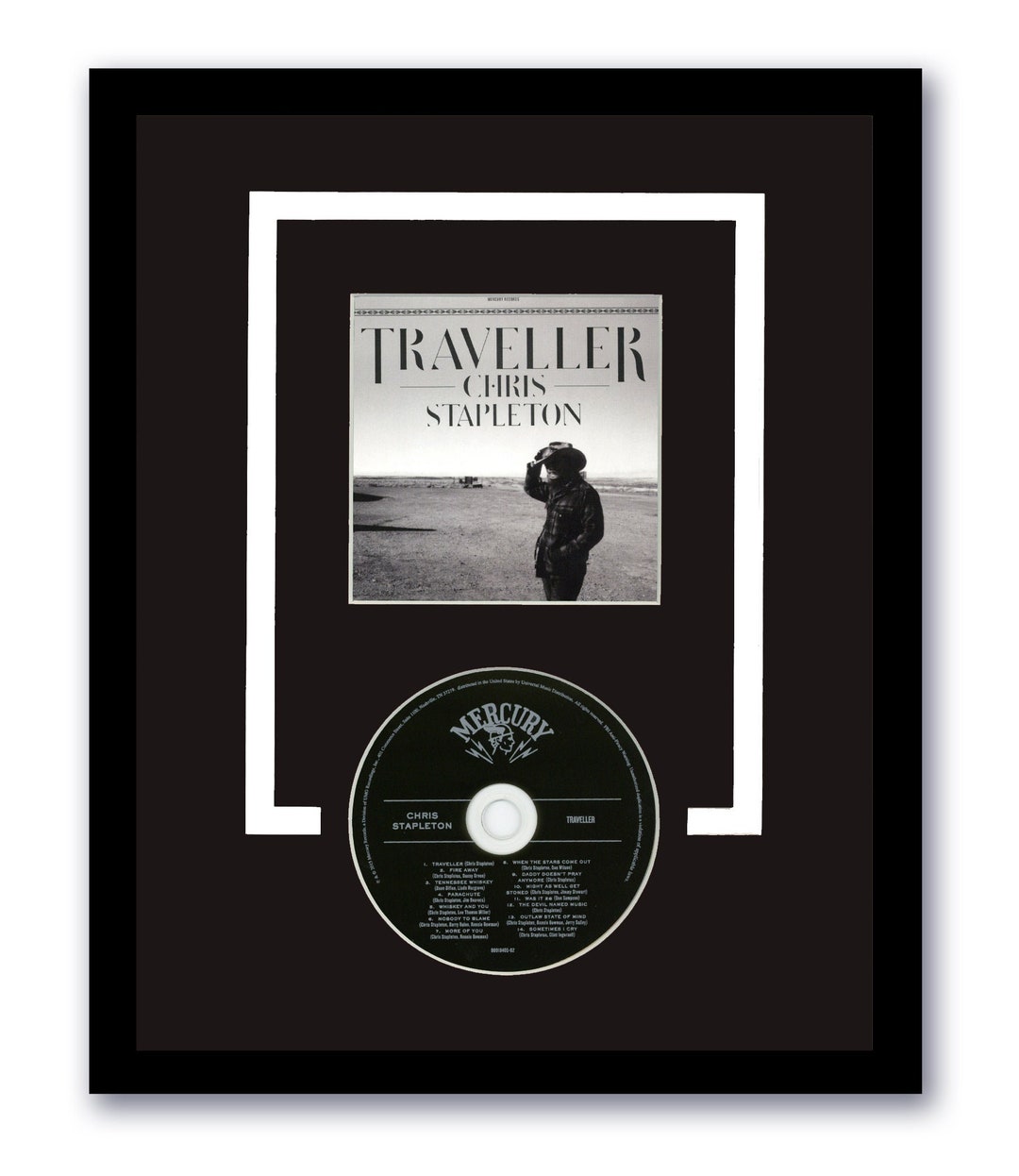 Chris Stapleton Custom Framed 11x14 Wall Display Traveller - Etsy