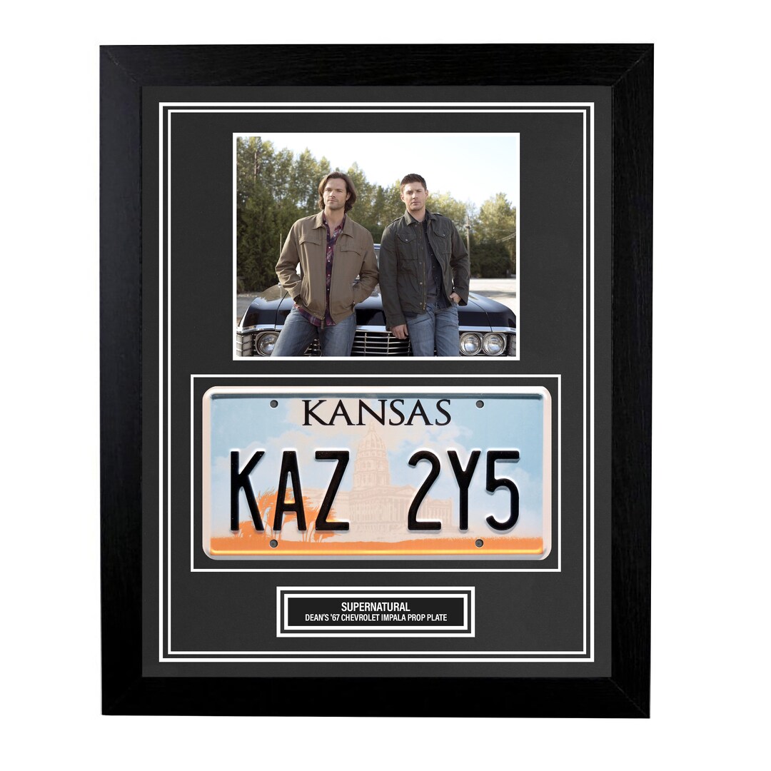Supernatural Custom Framed 1967 Chevrolet Impala Kansas License Plate ...