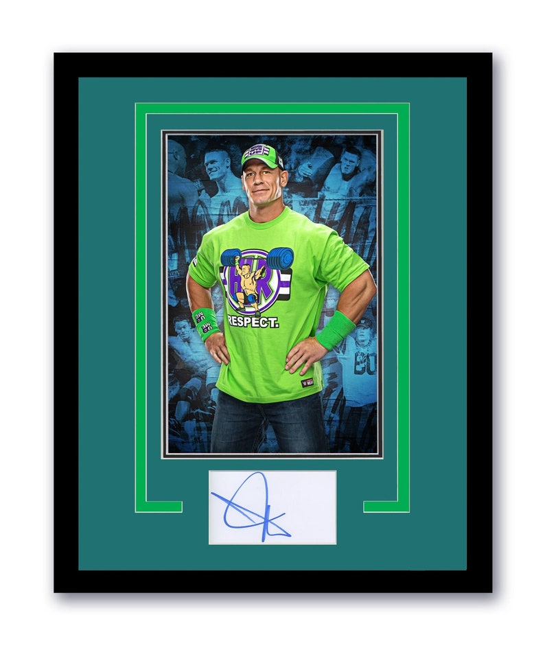 John Cena Signed Cut 11x14 WWE Peacemaker Autographed Authentic ACOA 6 ...