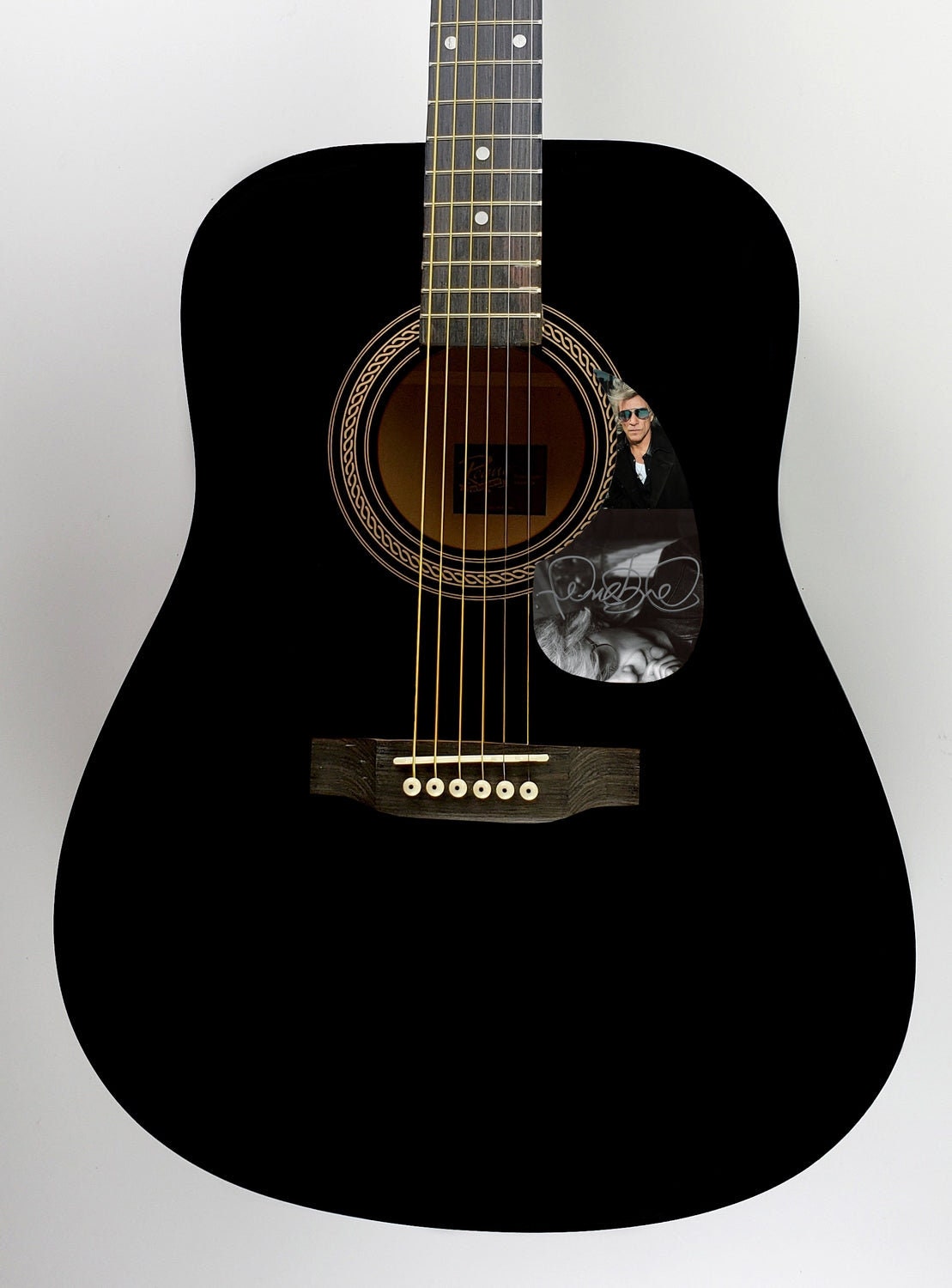 Jon Bon Jovi Autographed Signed Acoustic Black Guitar ACOA - Etsy