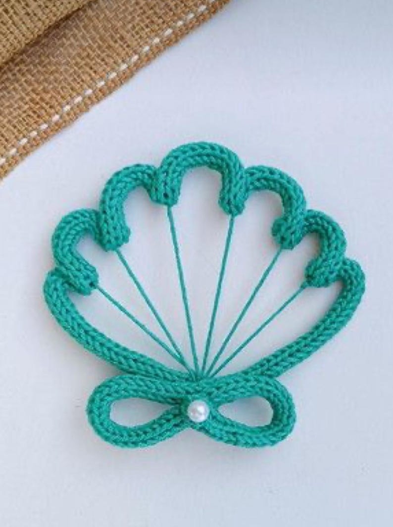 Seashell Knitting Template PDF - DIY Digital Pattern for Coastal Kids ...