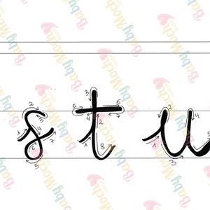 Printable Letter Templates for Knitted Wire, Uppercase and Lowercase ...