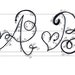 Printable Heart Shaped Uppercase Letters, Alphabet Templates, Printable ...