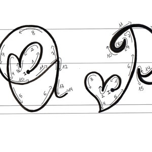 Printable Heart Shaped Uppercase Letters, Alphabet Templates, Printable ...