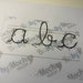 3 Sizes Wire Name Patterns, Printable Templates for Woven Wire ...