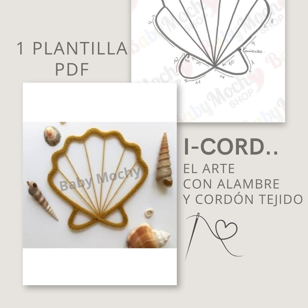 Seashell Knitting Template PDF - DIY Digital Pattern for Coastal Kids ...