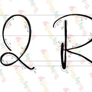 Printable Letter Templates for Knitted Wire, Uppercase and Lowercase ...