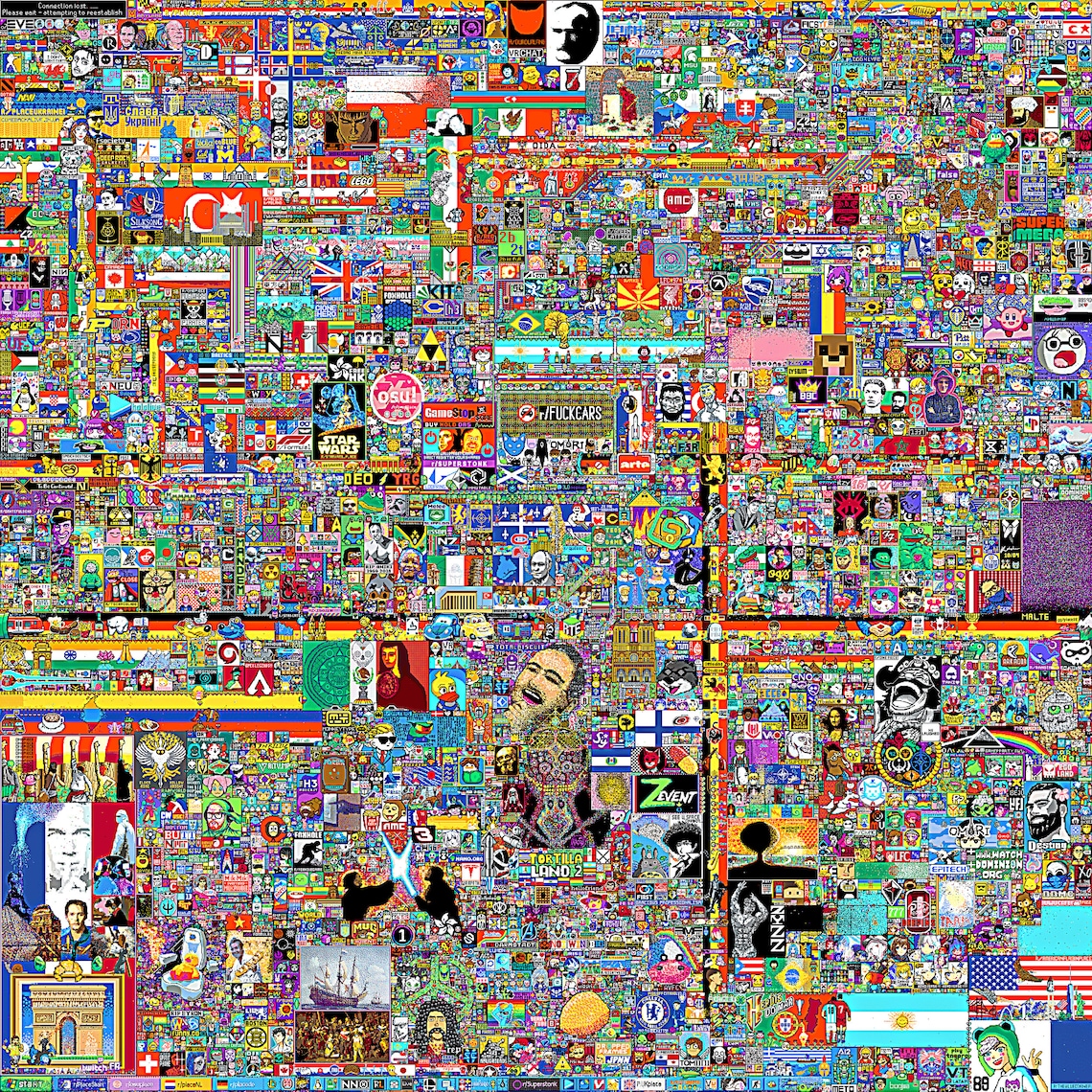 Tableau pixel war, guerre des pixels, impression pixel war, poster ...