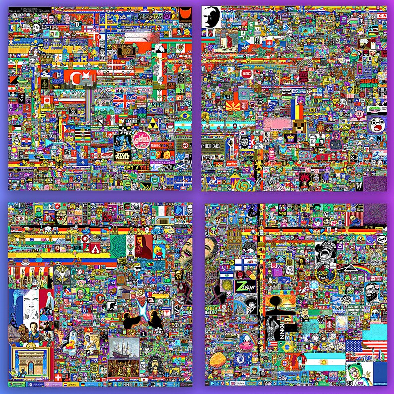Tableau pixel war, la guerre des pixels, impression pixel war, poster ...
