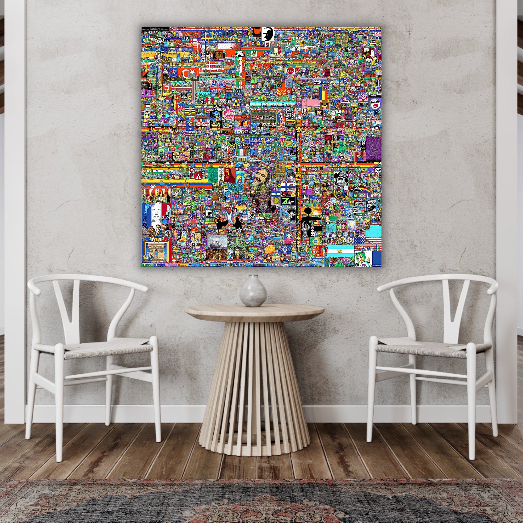 Pixel War Painting Pixel War Pixel War Print Poster Pixel - Etsy New ...