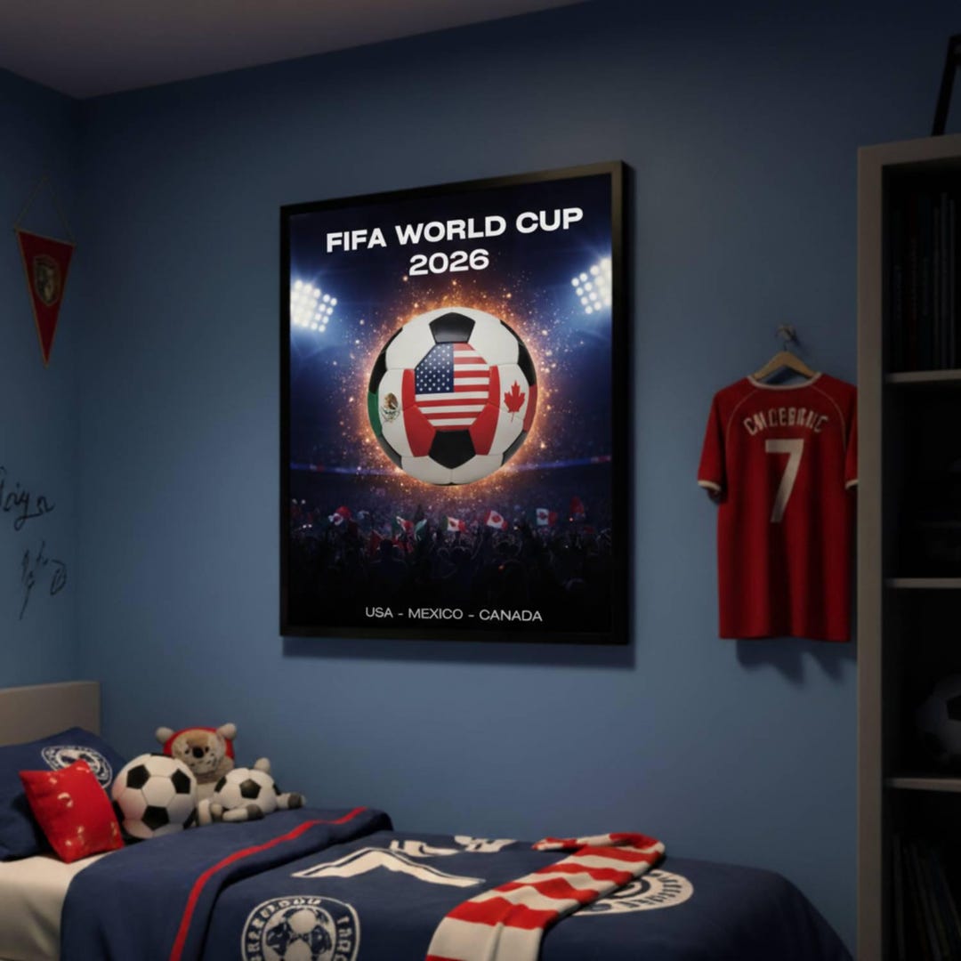 FIFA World Cup 2026 Poster, Soccer Fan Gift, Football Fan Bedroom ...