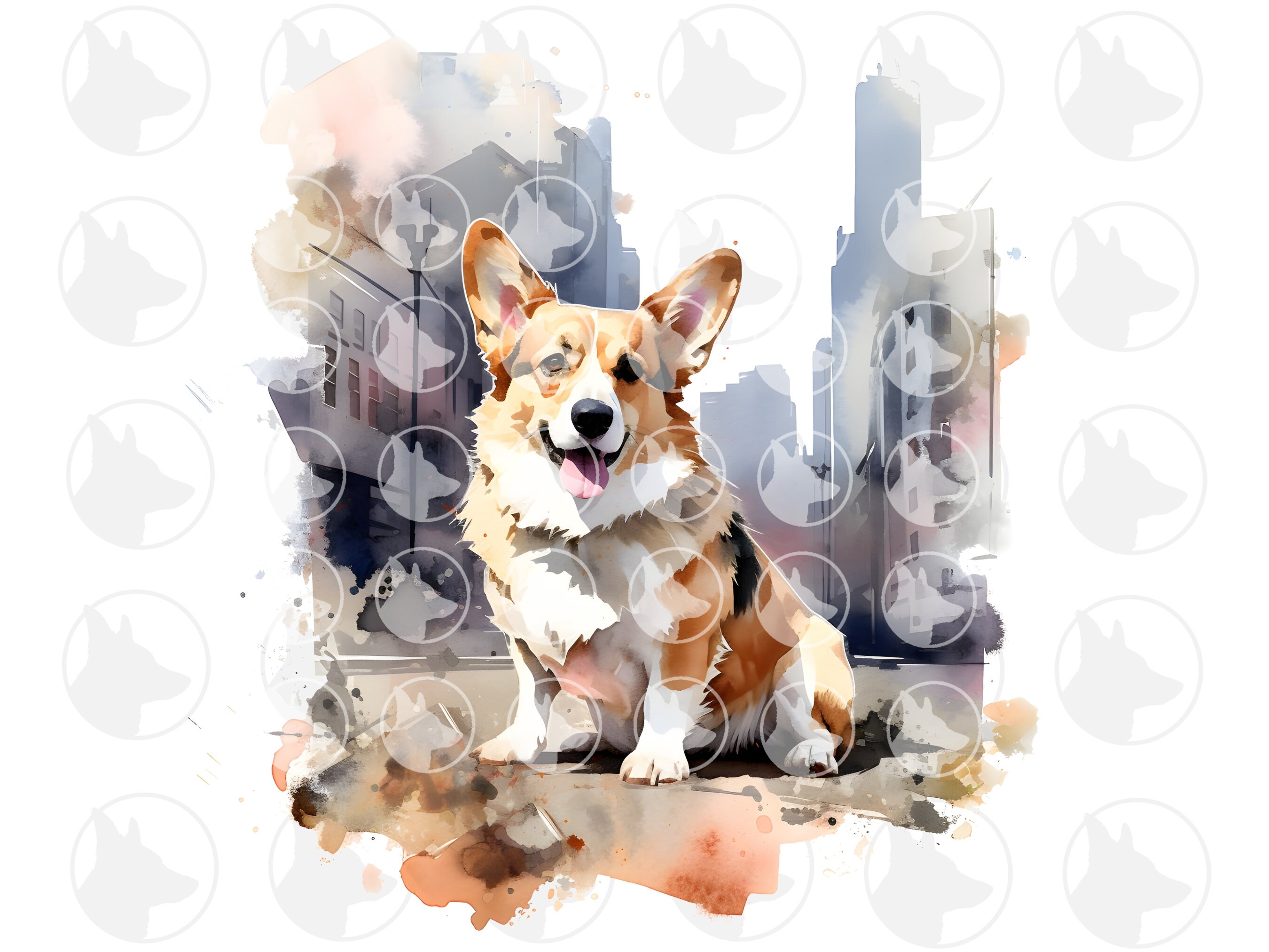 Watercolor Corgi Sublimation Bundle Corgi Clipart Cute Corgi Corgi ...