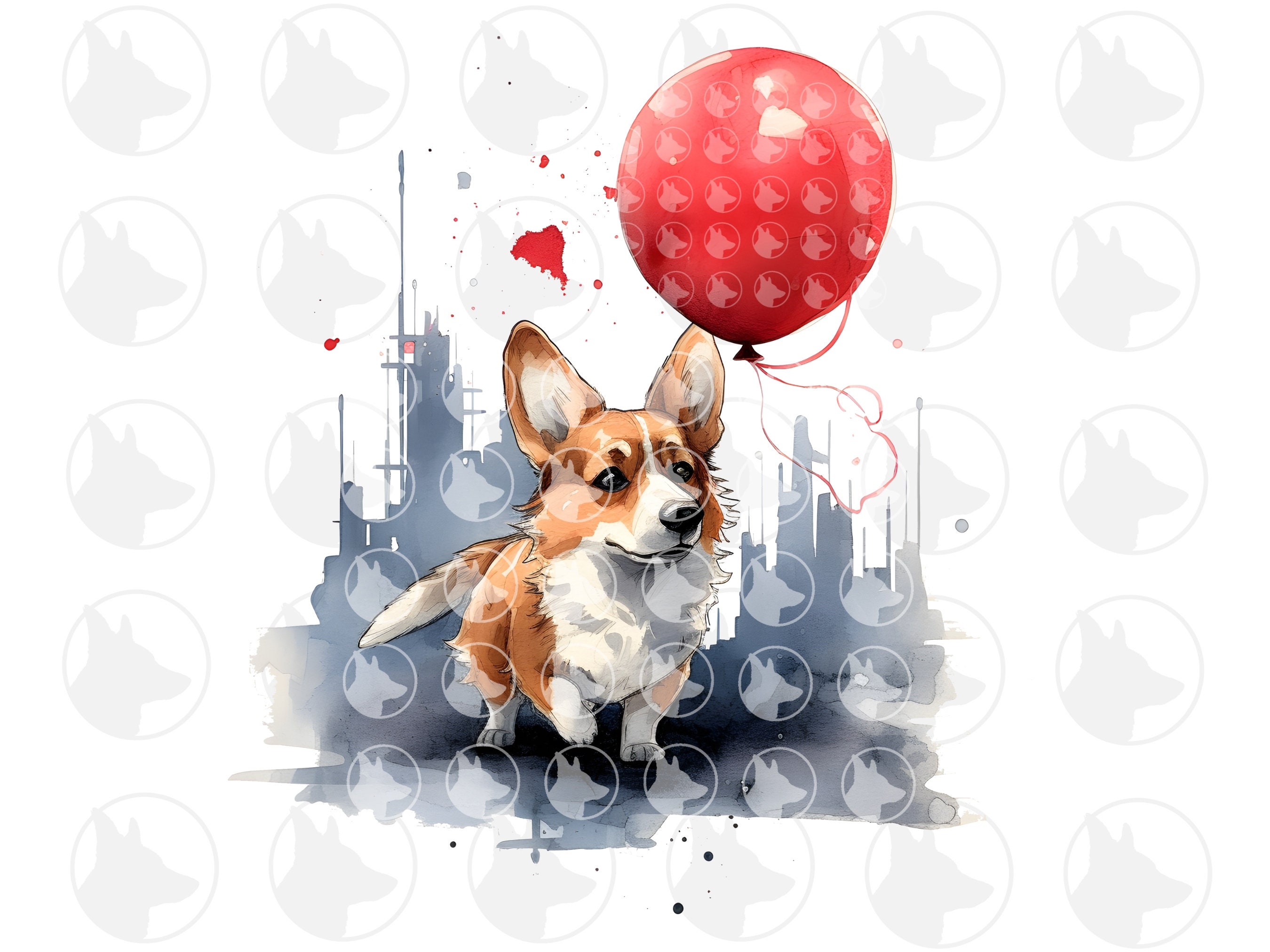 Watercolor Corgi Sublimation Bundle Corgi Clipart Cute Corgi Corgi ...