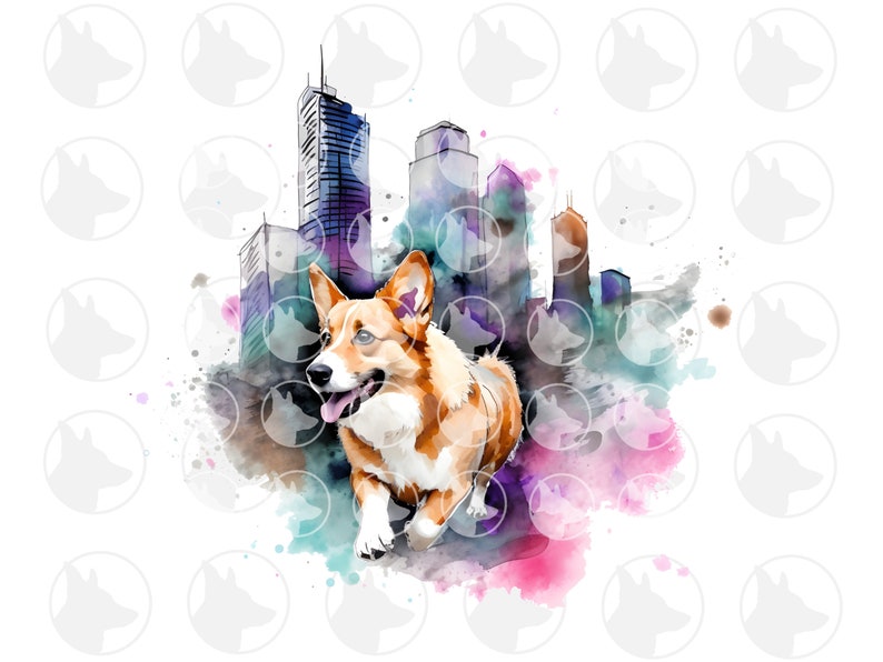 Watercolor Corgi Sublimation Bundle Corgi Clipart Cute Corgi Corgi ...
