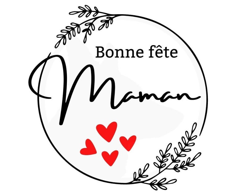 Bonne Fête Maman Svg Fête Des Meres Svg Svg Français French Svg Mothers ...