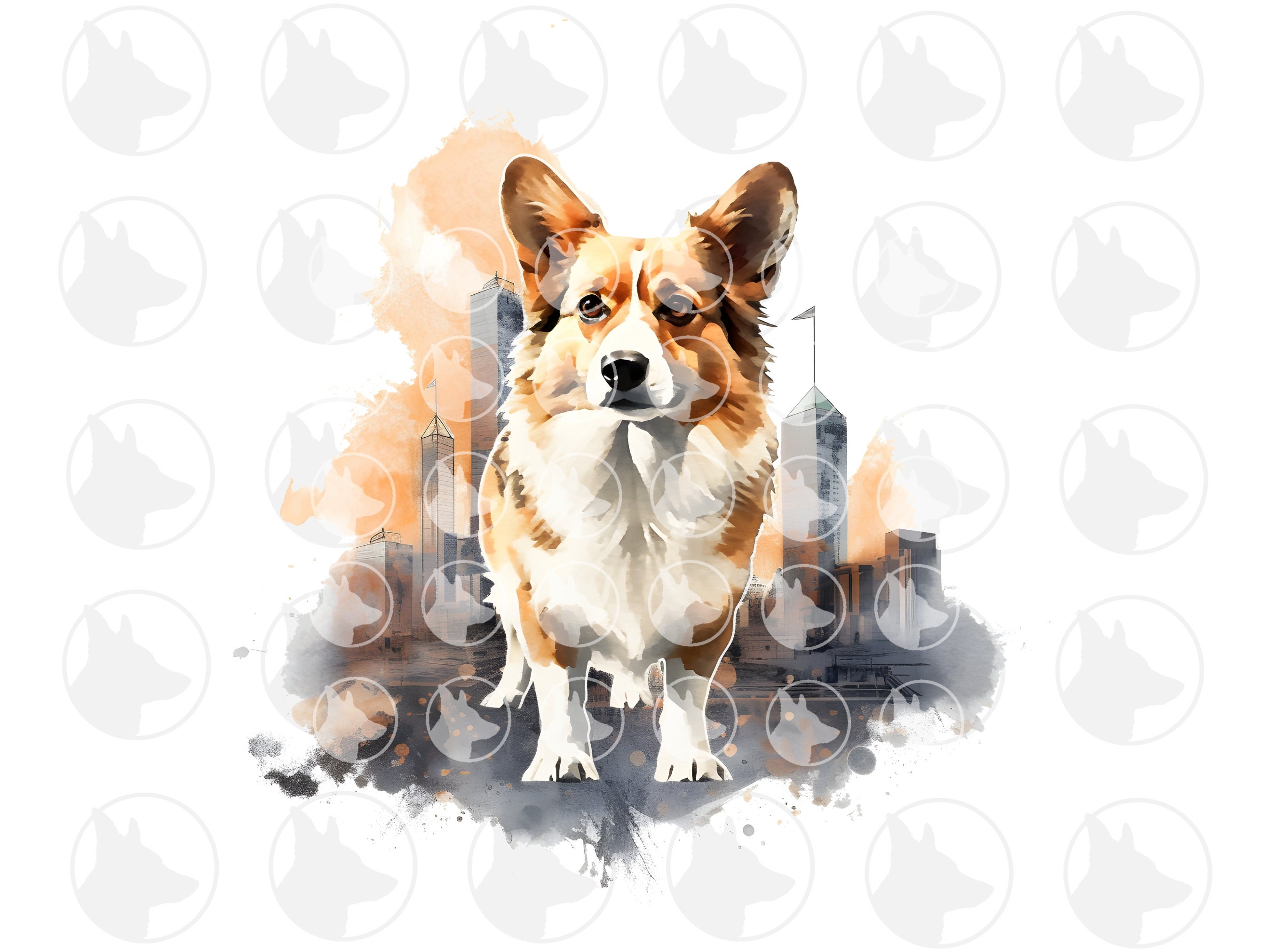Watercolor Corgi Sublimation Bundle Corgi Clipart Cute Corgi Corgi ...
