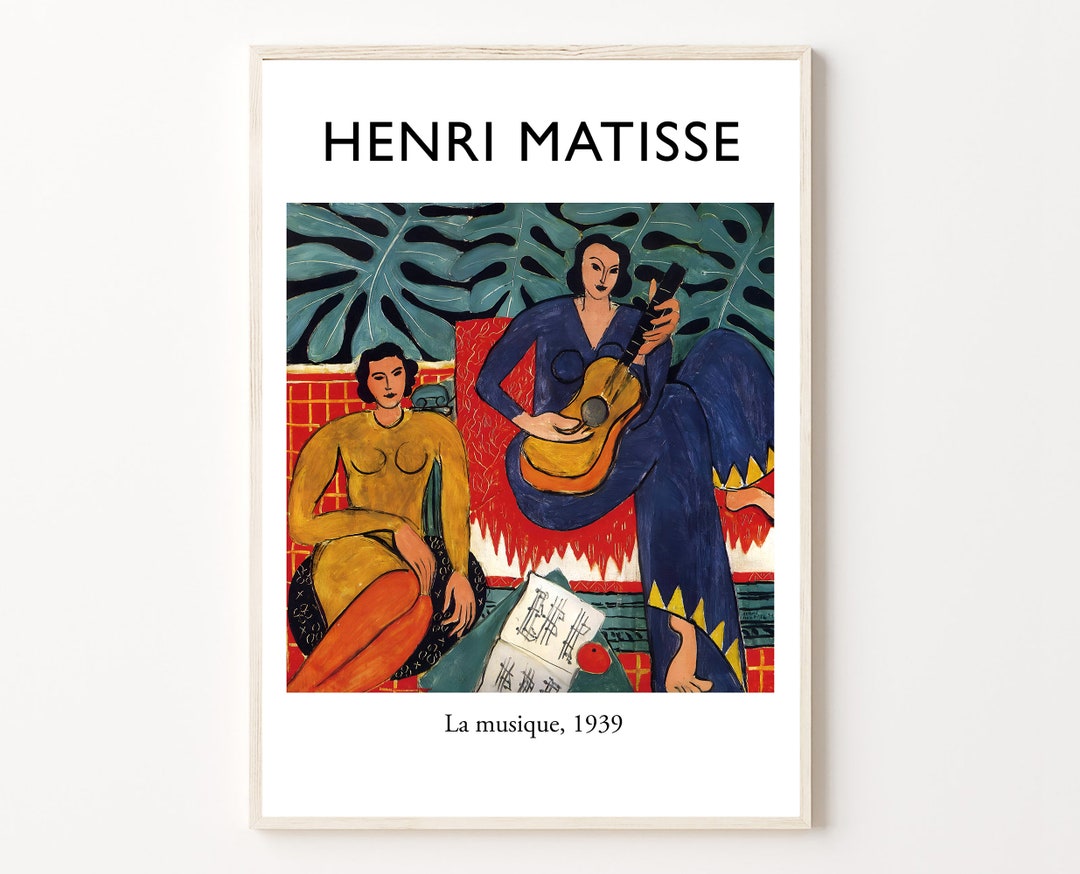La Musique Matisse Painting, Matisse Wall Decor, Mid Century Modern Art ...