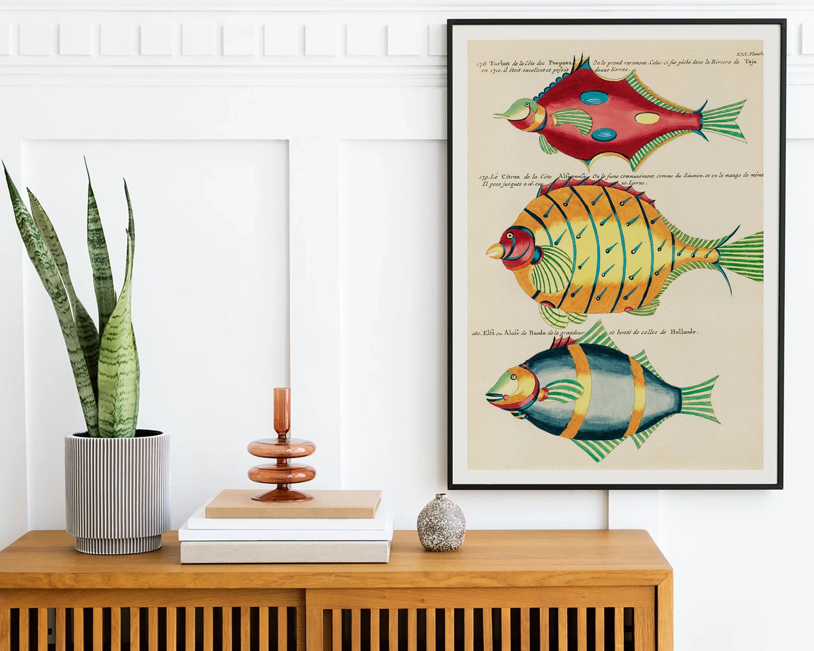 Vintage Fish Print, Botanical Kitchen Poster, Old Animal Drawing ...