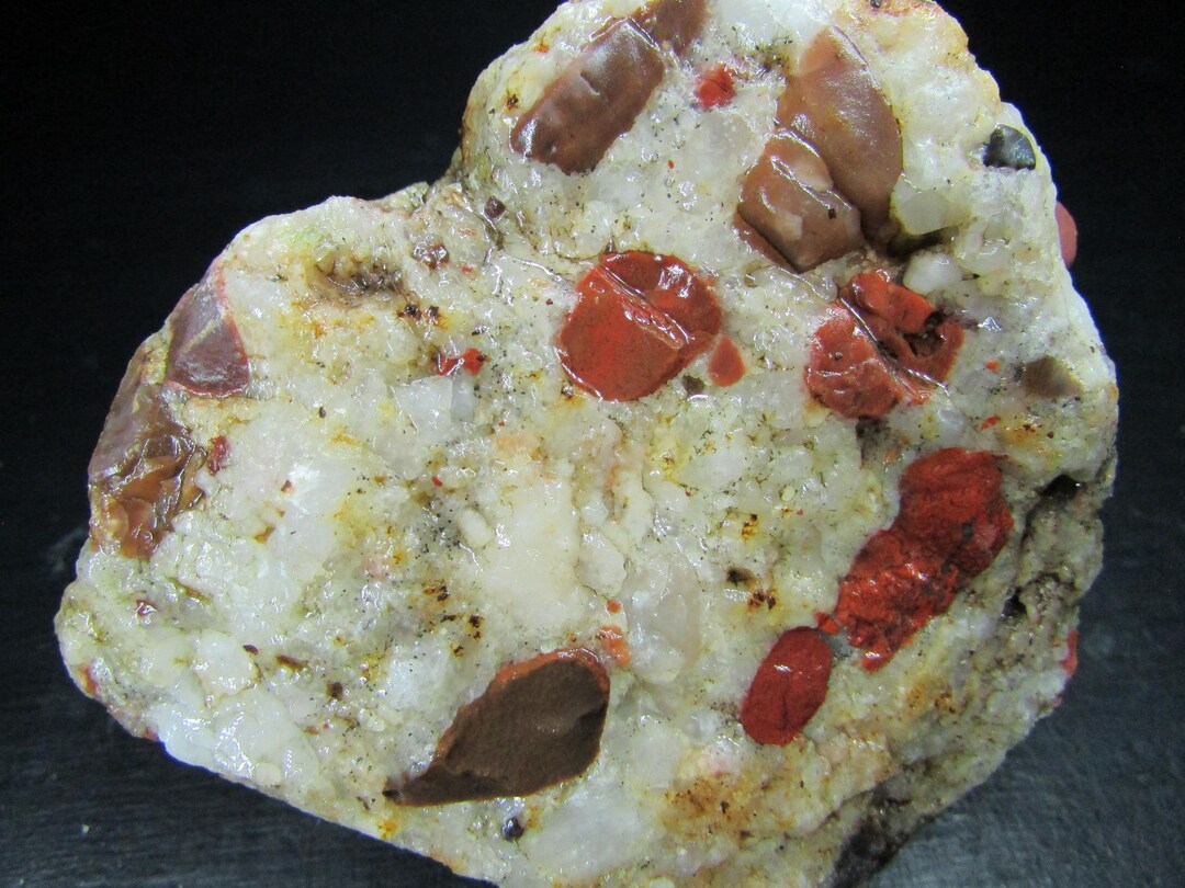 Pudding Stone Conglomerate | Quartz + Red Jasper Rough Rock | Michigan ...