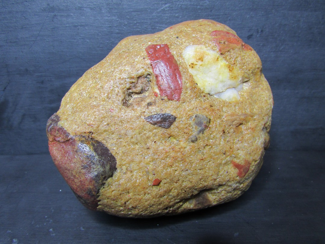 Pudding Stone Rough | Raw Jasper Specimen | Michigan Conglomerate - Etsy