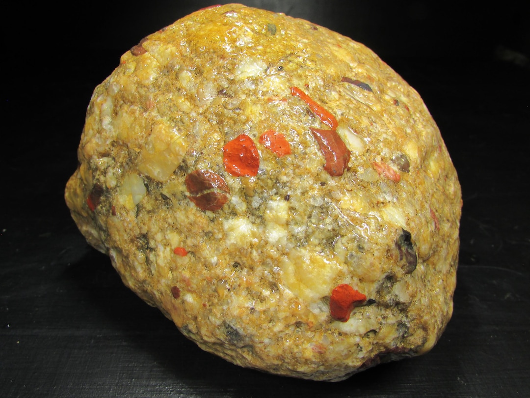 Pudding Stone Rough Rock | Raw Michigan Stone Specimen | Jasper ...