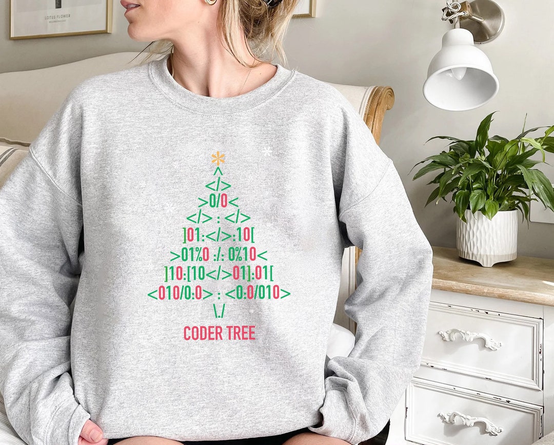 Coder Tree Cute Aesthetic Trend Sweatshirt Trendy Sweat for - Etsy